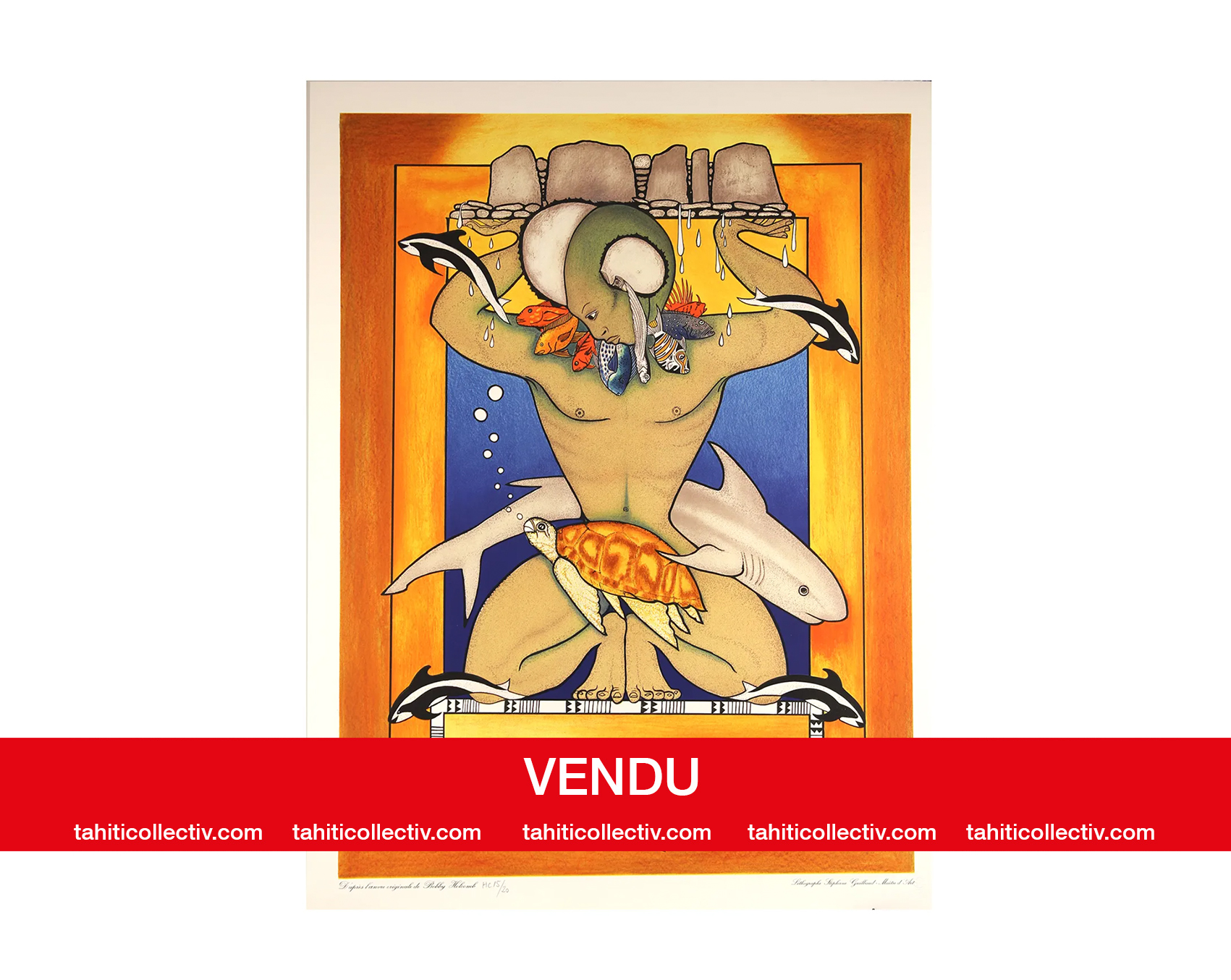 Bobby Holcomb - Litho certifiée et numérotée 15/20 grand format ...