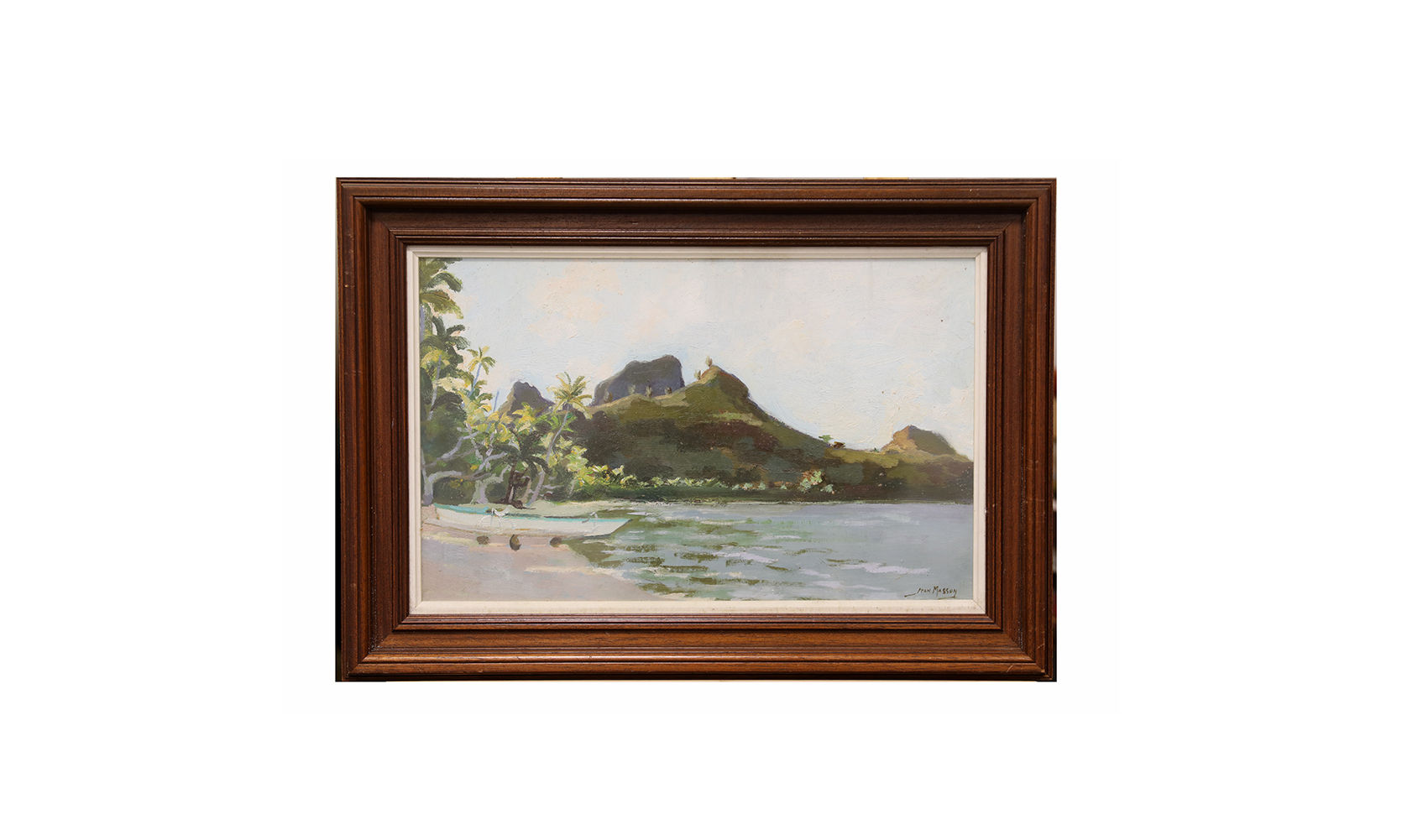 Jean MASSON - Huile sur bois signée | Tahiti Collectiv