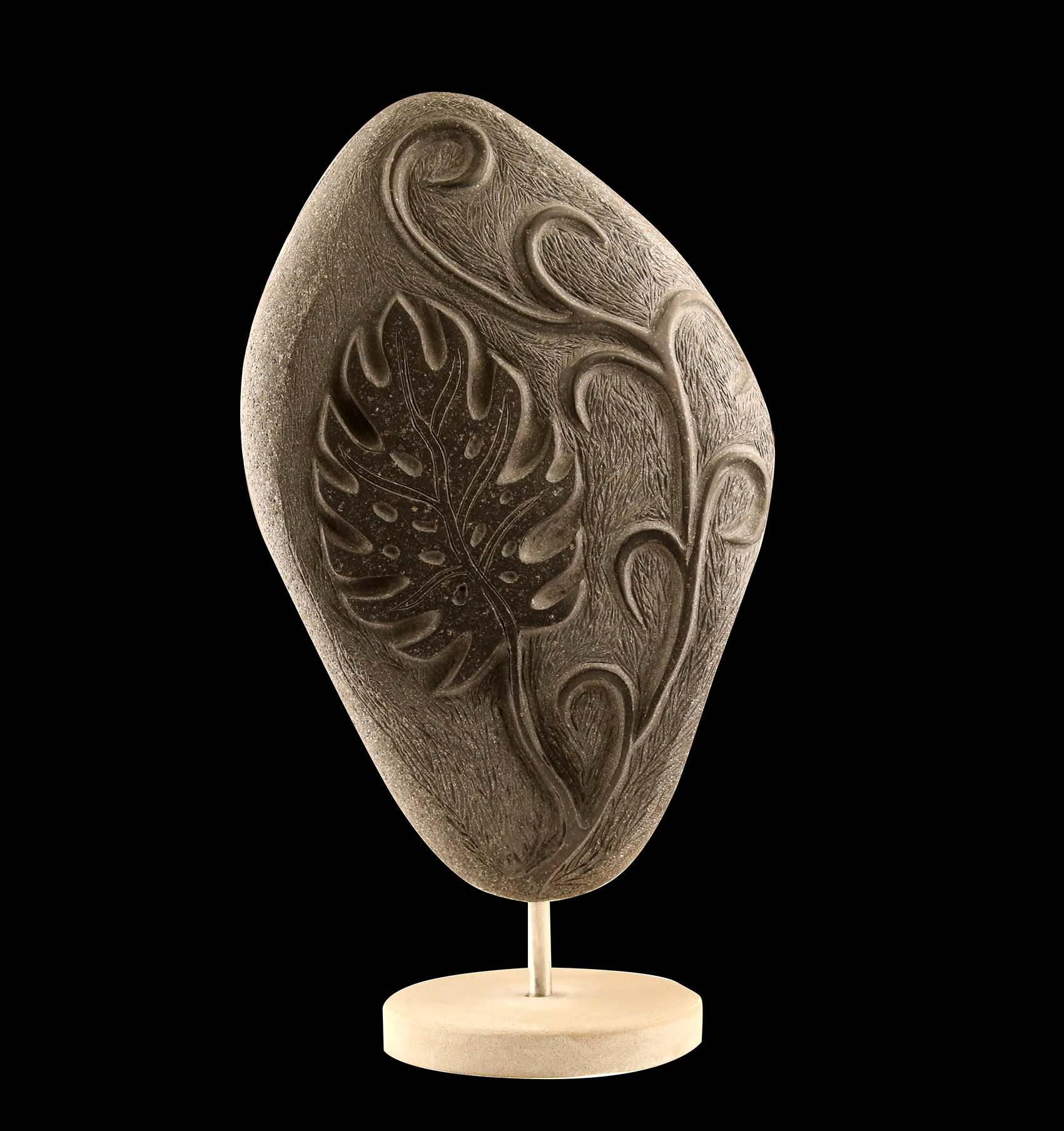 MORLOT Teiri - Sculpture sur socle pivotant "NATURA" | Tahiti Collectiv